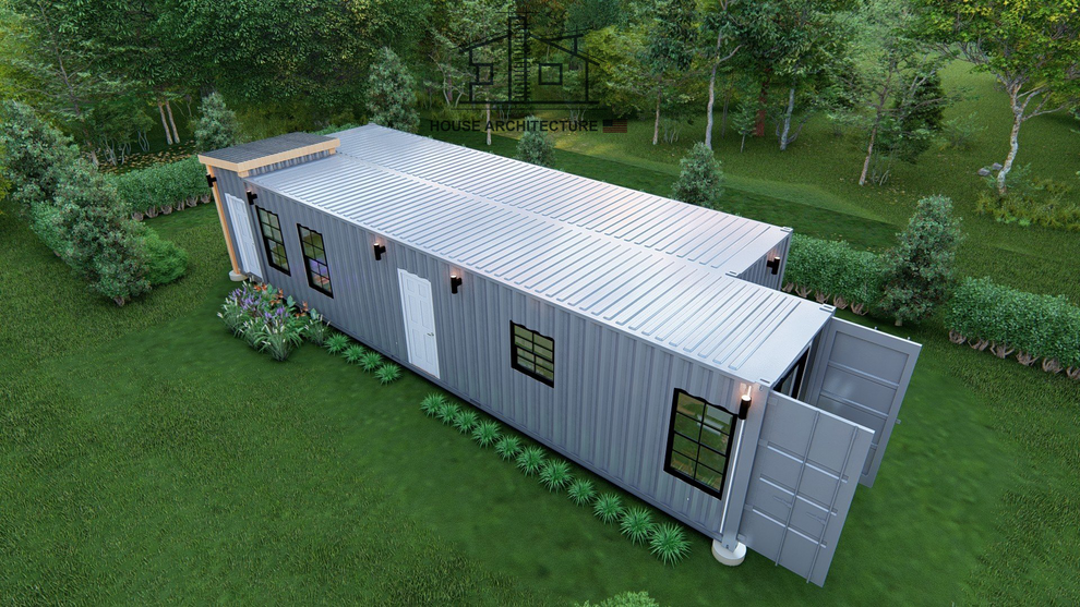 SC0004: 2x40 Foot Shipping Container House – House Architecture USA
