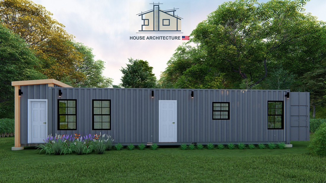 SC0004: 2x40 Foot Shipping Container House – House Architecture USA